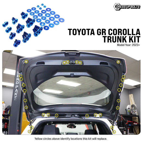 Dress Up Bolts GR Corolla Titanium Trunk Hardware Kit – LIMIT+1